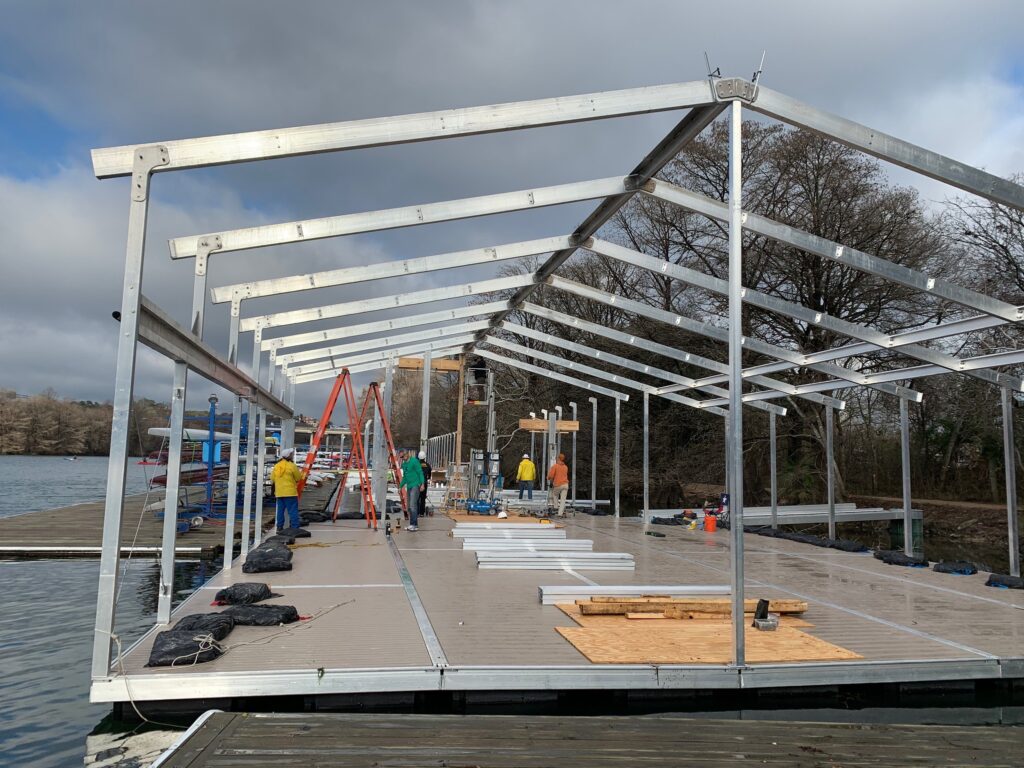 Texas Rowing Center Austin Gets New BoardSafe Docks and Storage ...