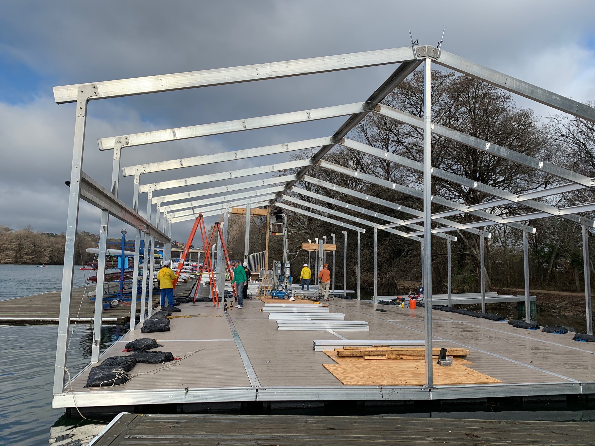 Texas Rowing Center Austin Gets New BoardSafe Docks and Storage ...