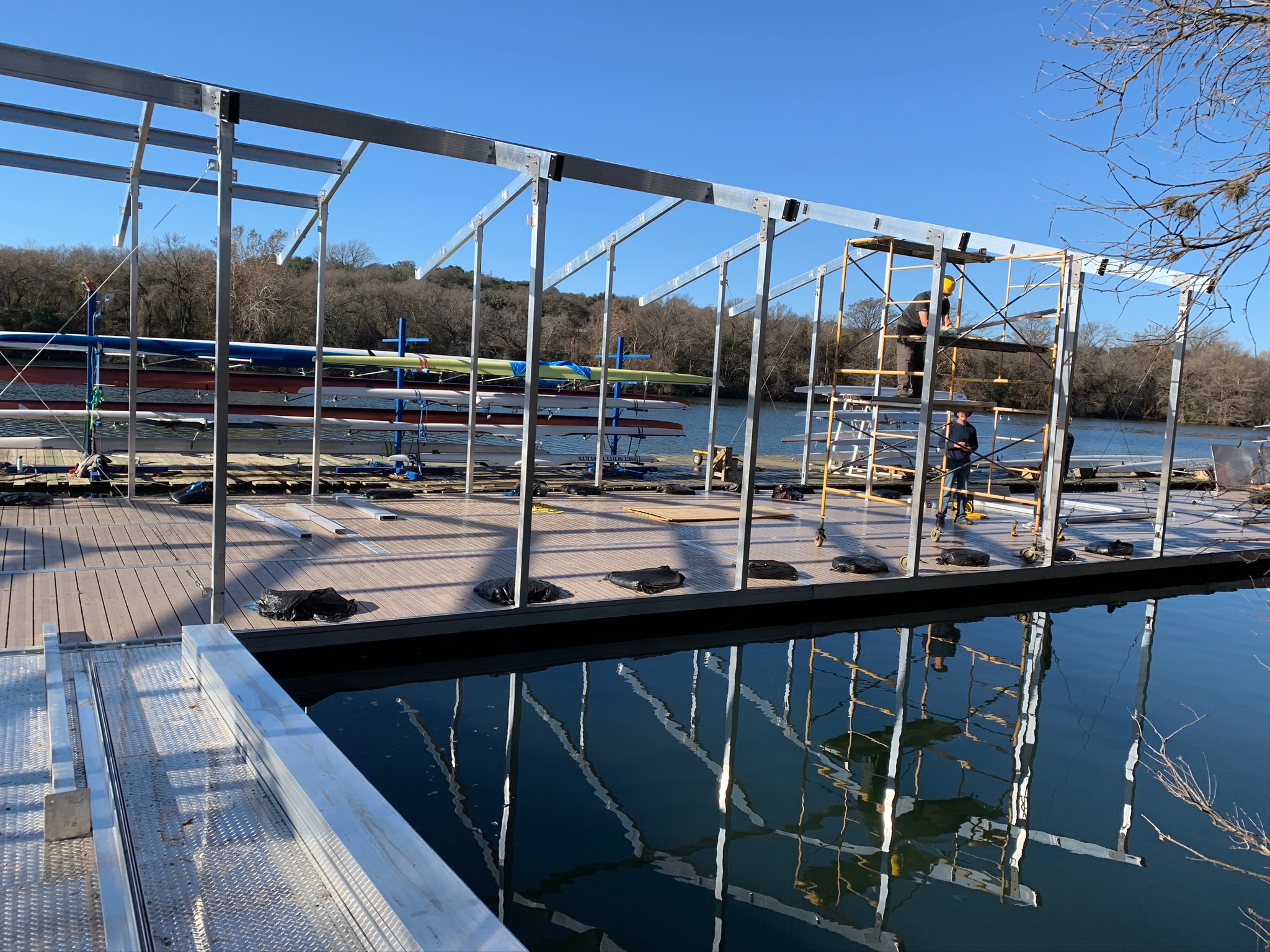 Texas Rowing Center Austin Gets New BoardSafe Docks and Storage ...