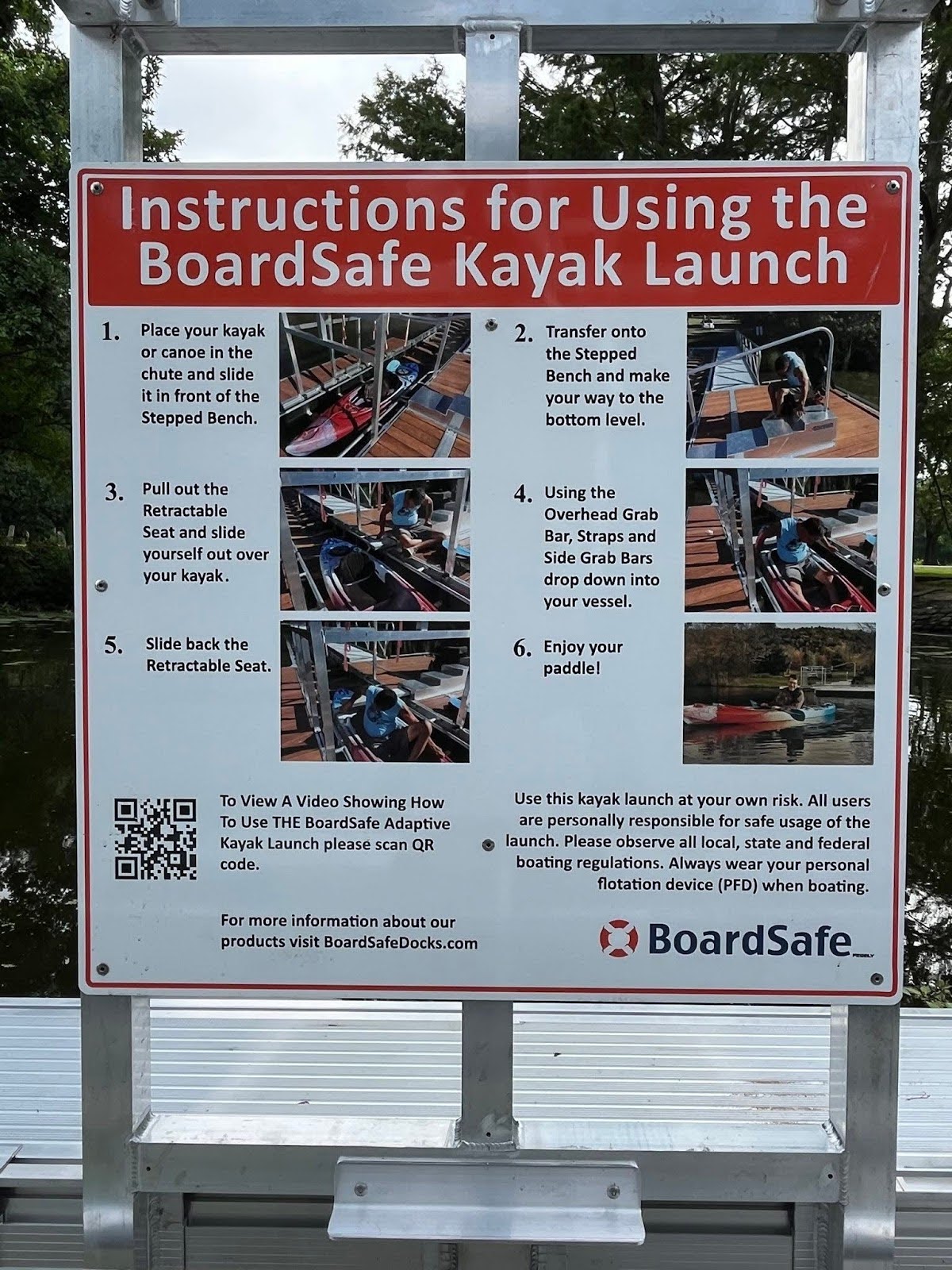 BoardSafe Adaptive Kayak Launch at Reelfoot Lake State Park, TN - BoardSafe Docks